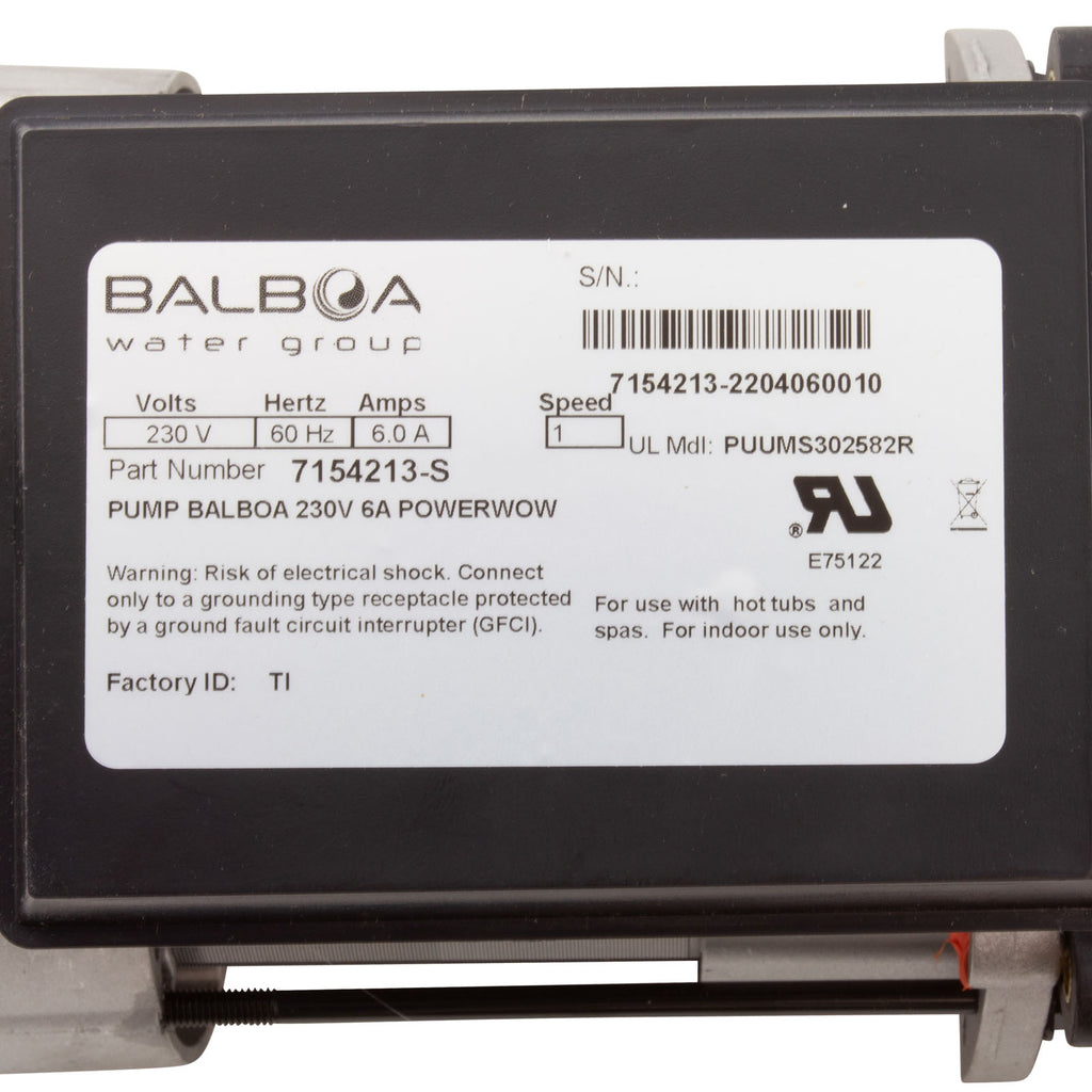 Balboa 3.0 HP [6.0A] [1S] [230v] [2"] Vico Ultimax Spa Pump (1016029)