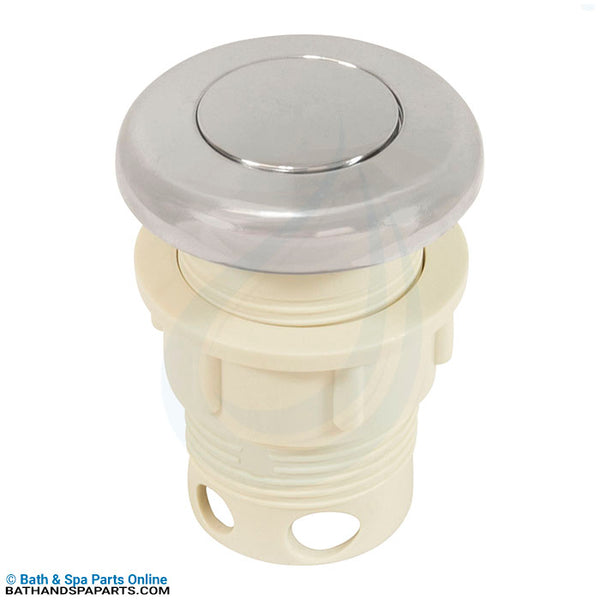 Hydrabath Futura Air Button w/Nut [1-7/8" FD] [Chrome] (FBA-17)