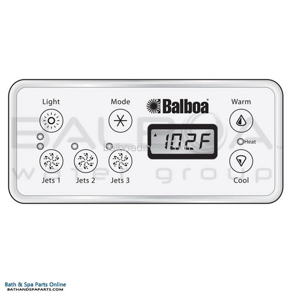 Balboa 7-Button ML551 Topside Panel Overlay [3-Jets] (11899)